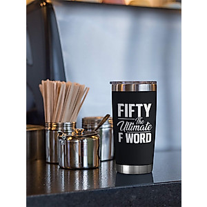 NewEleven 50th Birthday Gifts For Men Women - 1974 50th Birthday Decorations For Men Women - Gifts For Women Turning 50-50 Year Old Gifts For Men, Women, Mom, Dad, Wife, Husband - 20 Oz Tumbler