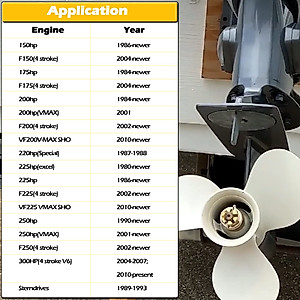 Outboard Upgrade Propeller Installation Hardware Tools Kit Fits for Yamaha Outboard 150-300 HP, Includes Thrust Washer, Spacer, Washer, Nut and Cotter Pin, Comparable to OEM Part Number 6E5-45987-01