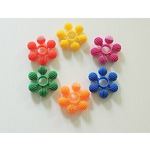 Plastic Interstar Rings Small 6 Pieces Bird Toy Parts 2.5"