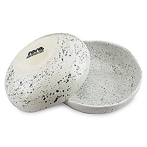 roro Ceramic Stoneware Hand-Molded Speckled Pasta and Dinner Plate Bowl, Lunar White Set of 2 | 7.5 Inches Diameter x 2.5 Inches Tall each