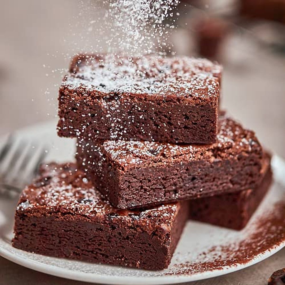 Silicone Brownie Pan - 2 Pcs 4-Cavity Non-stick Square Baking Molds, Perfect for Chocolate Covered, Cornbread, S'mores, Muffin and Cakes, Air Fryer Accessories