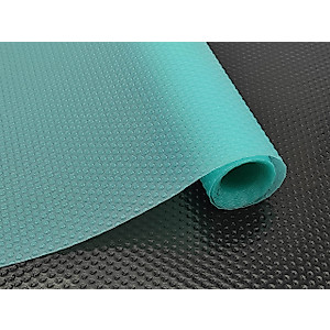 8 Pieces Anti Slip Washable Refrigerator Liners Mat, Kitchen Organization, Drawers Organization, Table Mats, Glass Tops (Blue)