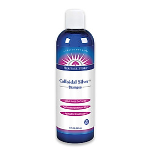Heritage Store Heritage Store Colloidal Silver Shampoo, Liquid, Citrus (btl-plastic) 12oz, 12 Fluid Ounce