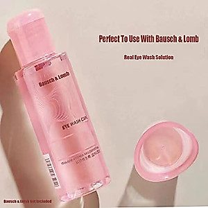 Eye Wash Cup，Eye Wash Bath Kit – 2pcs Silicone Eye Care Tired Eyestrain Makeup Dust Effective Eye Cleaner Treatment with Storage Container