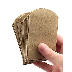 50 Mini Kraft Paper Bags - 4" x 2.5" Party Favor Bags, DIY Craft Supplies