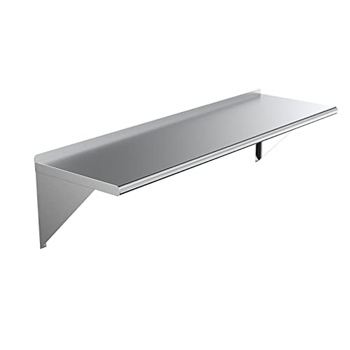 KPS Heavy Duty Stainless Steel Wall Mount Shelf 18 x 48 - NSF