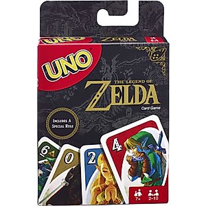 Mattel Games UNO The Legend of Zelda Card Game for Family Night with Graphics from The Legend of Zelda & Special Rule