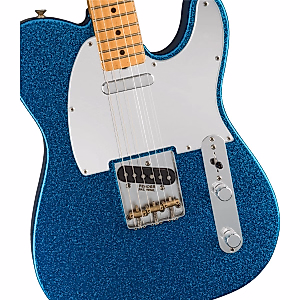 Fender J Mascis Telecaster Electric Guitar, with 2-Year Warranty, Blue Sparkle, Maple Fingerboard
