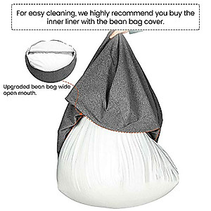 Inner Liner for Bean Bag Chair Cover Seat Lazy Sofa No Filler - Easy Cleaning (70x80cm)