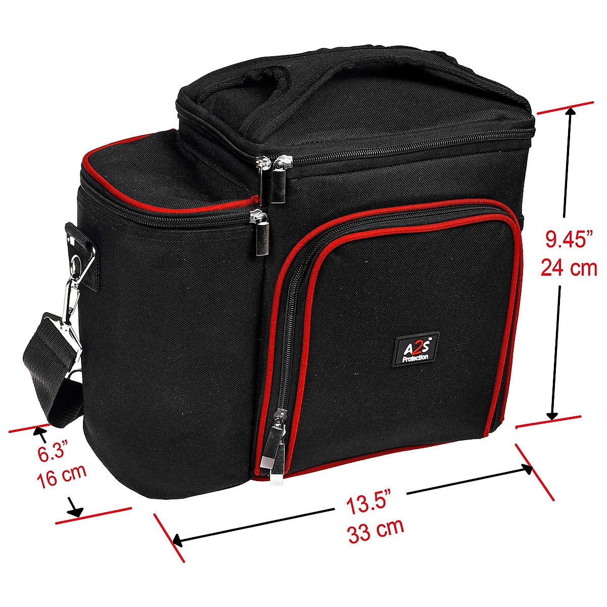 Meal Prep Lunch Box - 8 Piece Set - Insulated Container For Women or Men - 3 Bento Style Boxes (BPA Free) in Large Lunch Bag- Microwave Safe - Includes Fork, Spoon, Thermos & 2 Ice Packs - A2S