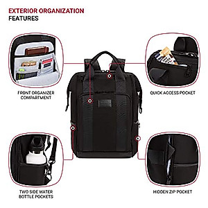 SwissGear 3577 Laptop Backpack, Black, 16-Inch