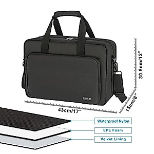 Carrying Case Compatible for PS5,Console Carrying Travel Case Compatible with Playstation 5 and PS5 Digital Edition,Protective Storage Bag Fits for PS5 Controllers,Game Discs,Charger&Accessories-Black