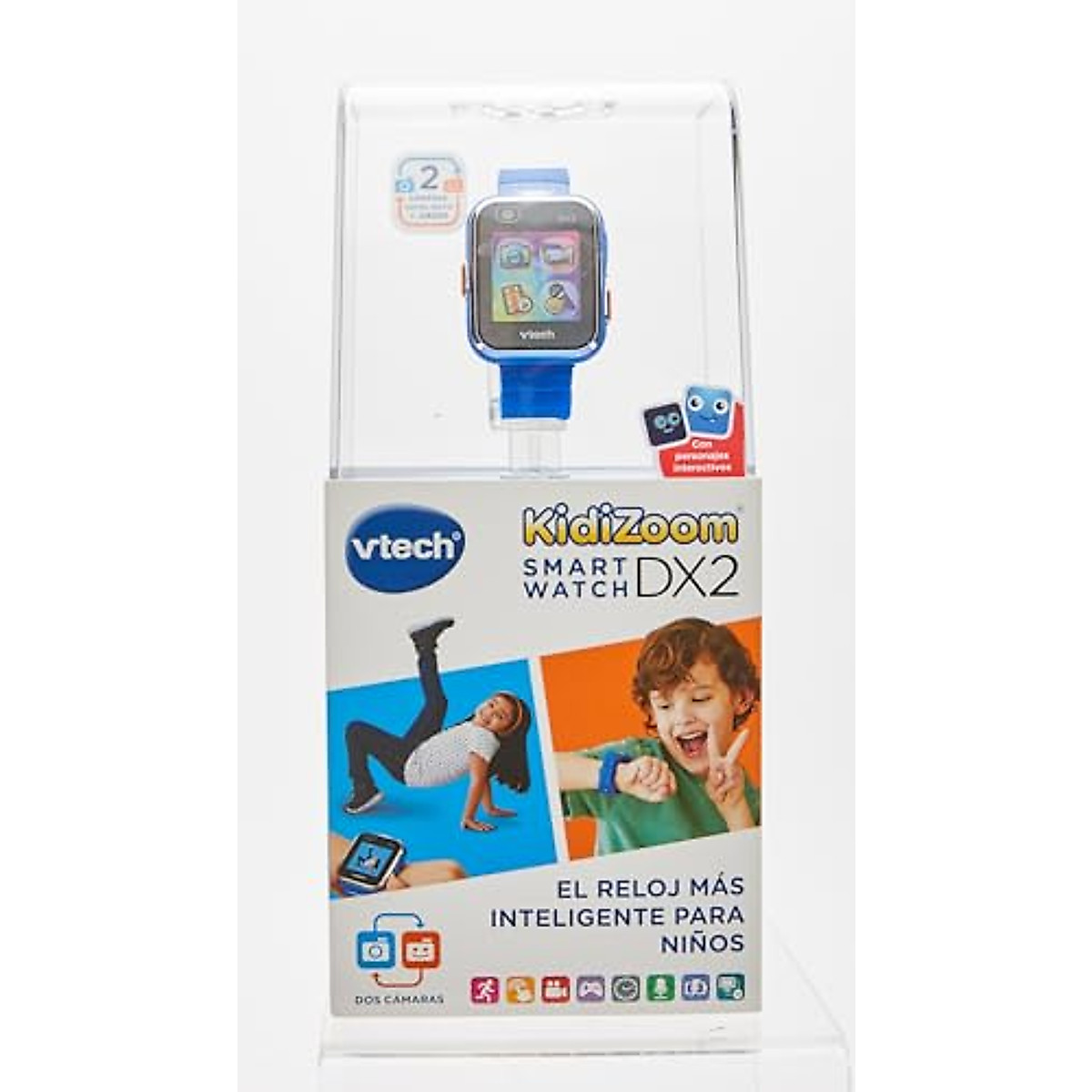 VTech Kidizoom Smart Watch DX2 Kids Smart Watch with Dual Camera Estandar Blue - Spanish Version