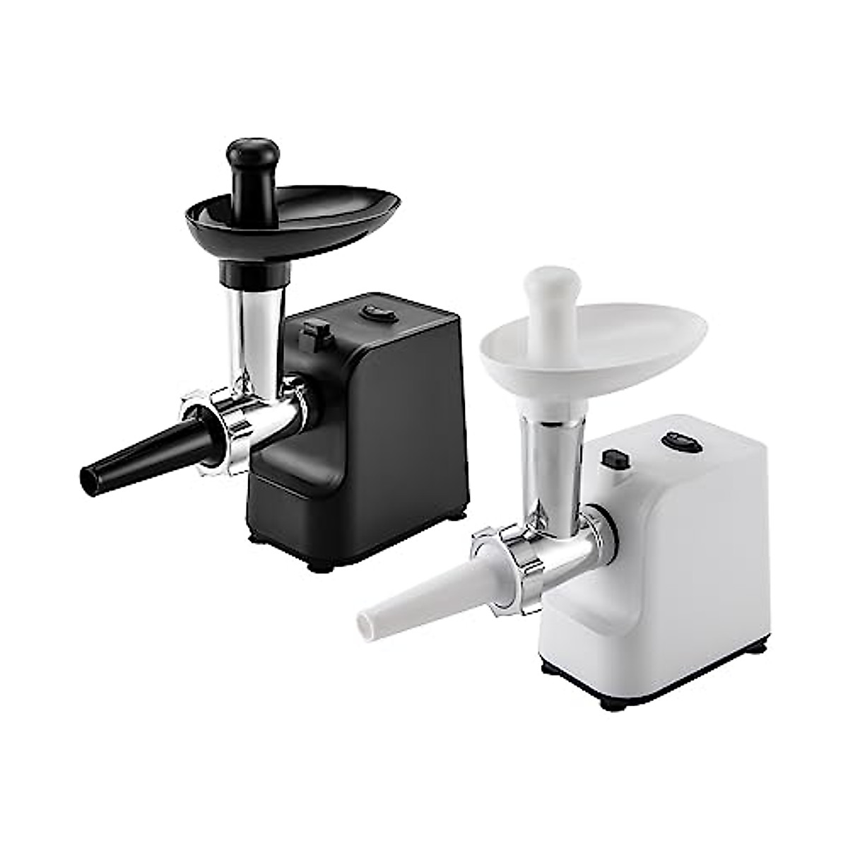 BANLICALI Meat Grinder, 1000W Electric Meat Grinder Sausage Maker with 3 Grinding Plates & Sausage Stuffer Tube Stainless Steel Kitchen Meat Grinder Heavy Duty for Beef, Pork, Chicken 110V (White)