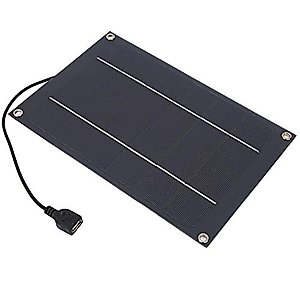 Alomejor Solar Panel Charger, 6W 6V Phone Solar Charger with USB Ports Portable Waterproof Foldable Solar Panel for Smart Phones Tablets Outdoor Travel