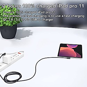 ANSEIP USB C to USB C Cable 100W [6ft 2 Pack] 90 Degree Type C Cable Nylon Braided Fast Charge for MacBook Pro 2020, iPad Pro, iPad Air, Galaxy S20, Pixel, Switch, LG Tablet etc (Black,6 Feet)