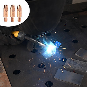 hynade MIG Torch Contact Tip For Mig Welding Torch, Mig Welder, Tweco Binzel or Clarke, 0.035, 10-Pack,Copper (0.035'' (0.9mm)