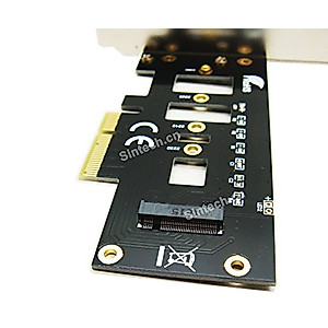 Sintech PCIe nVME,M.2(NGFF) SSD to PCI-e 3.0 X4 Adapter Card with Heatsink,Compatible for Samsung 960 970 EVO