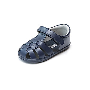 Mack Leather Fisherman Sandal | Baby Sandals (Baby 1, Navy)