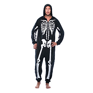 #followme M6259-NEW-S Skeleton Adult Onesie Costume