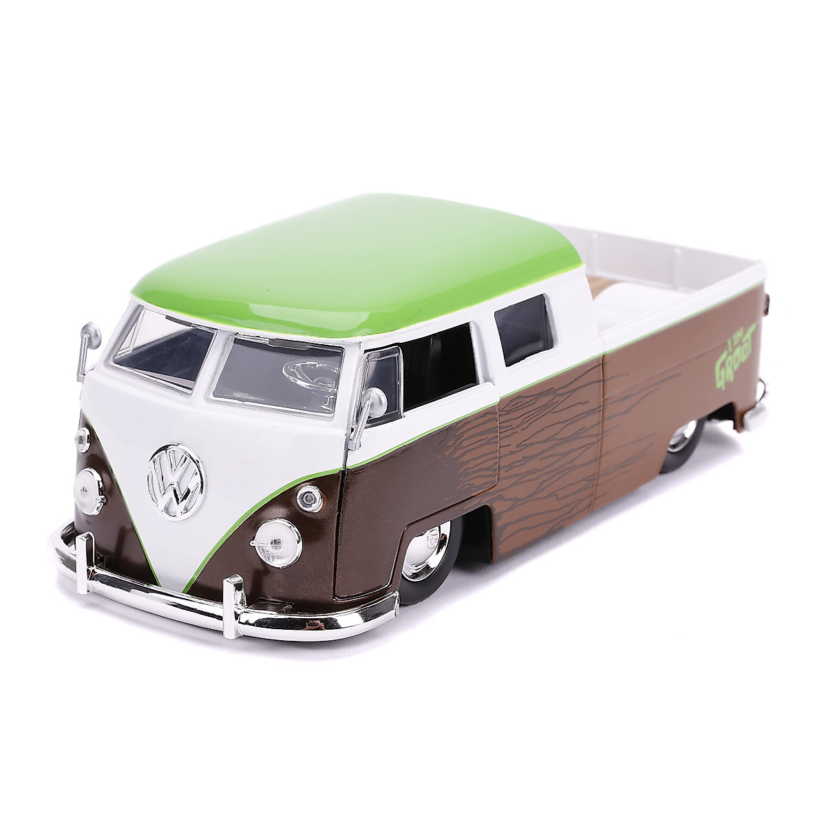 Marvel Guardians of The Galaxy 1:24 Volkswagen Bus Die-Cast Car & 2.75" Groot Figure, Toys for Kids and Adults