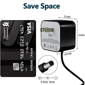 ZTTXL 30W Power Adapter for Echo (4th Gen), Echo (3rd Gen), Echo Show 10 (3rd Gen), Echo Show (2nd Gen), Echo Show 8, and Echo Plus (2nd Gen), 5.8Ft AC Adapter Power Cord