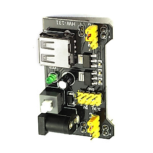 DGZZI 1Set Electronics Fun Kit(1PCS Power Supply Module + 1PCS Solderless 830 tie-Points Breadboard + 65pcs Jumper Wire) for Arduino