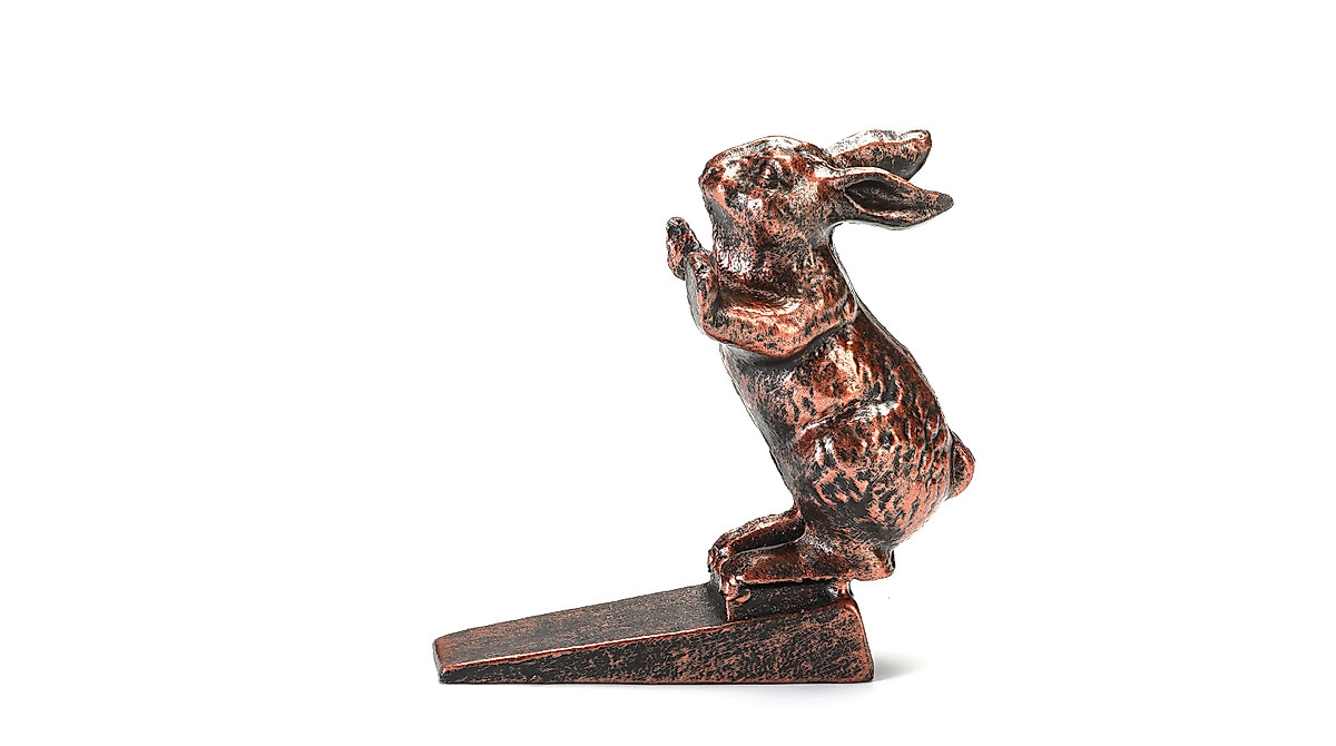 Cute Rabbit Cast Iron Door Stopper - WEMPOLU