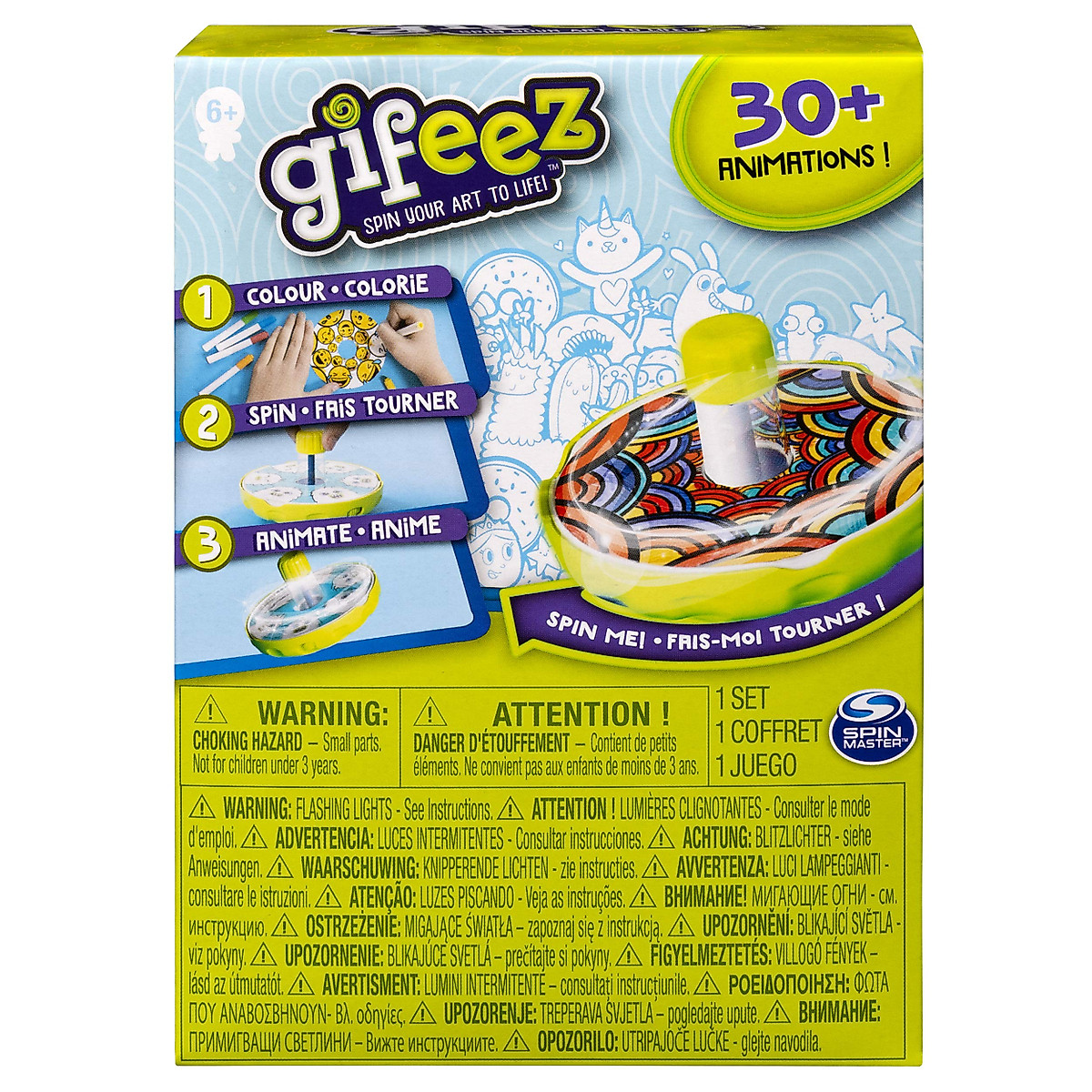 Gifeez, Spinning GIF Art Studio, Creates Over 30 Custom Animations, for Kids Aged 6 and Up
