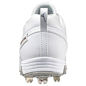 Mizuno womens 9-spike 9 Spike Swift 7 Low Metal Softball Cleat, White, 8.5 US