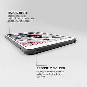 TineeOwl iPad Mini 5/4 Ultra Slim Clear Case, Flexible TPU, Absorbs Shock, Lightweight, Thin (Black)