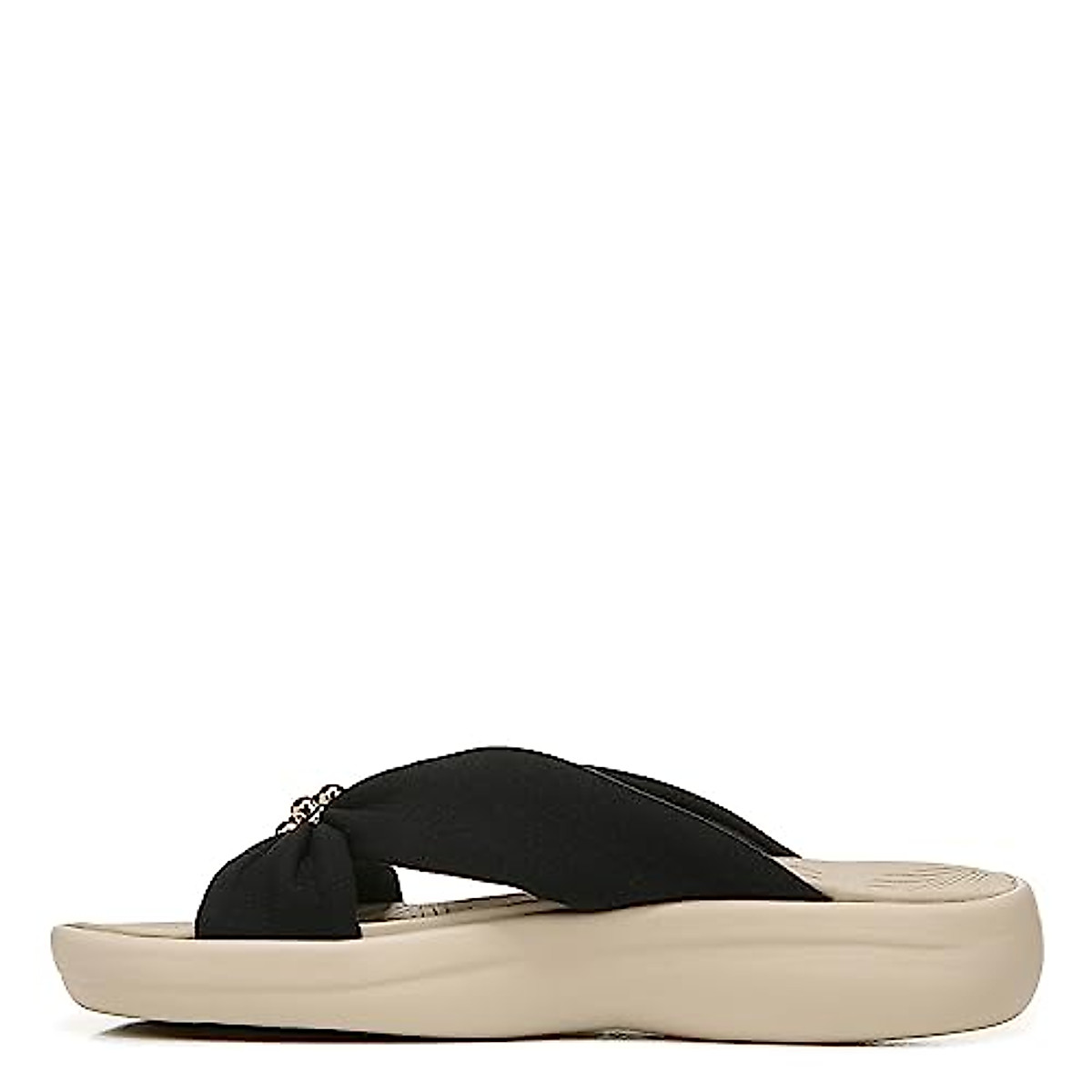 BZees Womens Promise Slide Sandal Black 6 M