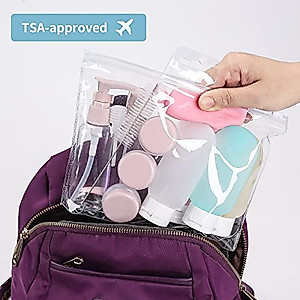CCTIVED Travel Size Bottles for Toiletries, 19 Pack TSA Approved Travel Bottles for Women, Leak Proof Refillable Travel Containers Toiletery Kit for Shampoo Conditioner Lotion