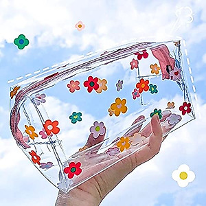 YITAQI Cosmetic Bag,Stationery PVC Zipper Waterproof Women Bag Beauty Case Pencil Bag Pencil Box Makeup Bag(red Strawberry)