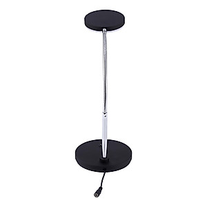 Bostitch Office LED Metal Gooseneck Desk Lamp, Flicker Free, Adjustable Head (VLED1800BK), Black