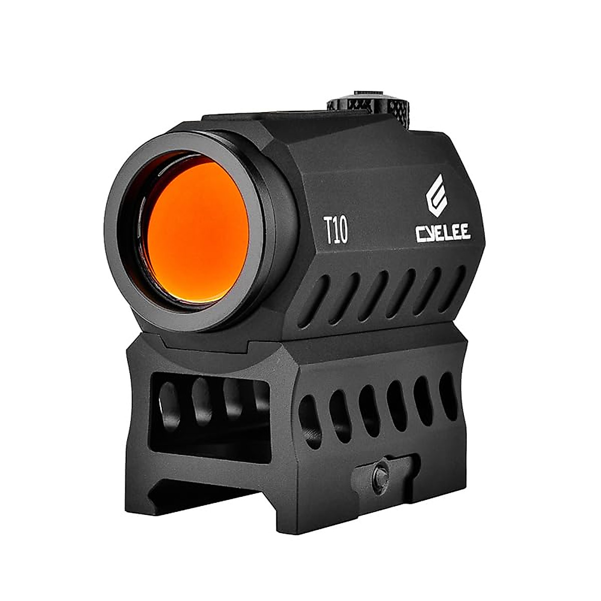 Cyelee T10 Red Dot Sight 1x20mm 2MOA Shake Awake Rifle Scope with Absolute Co Witness Riser