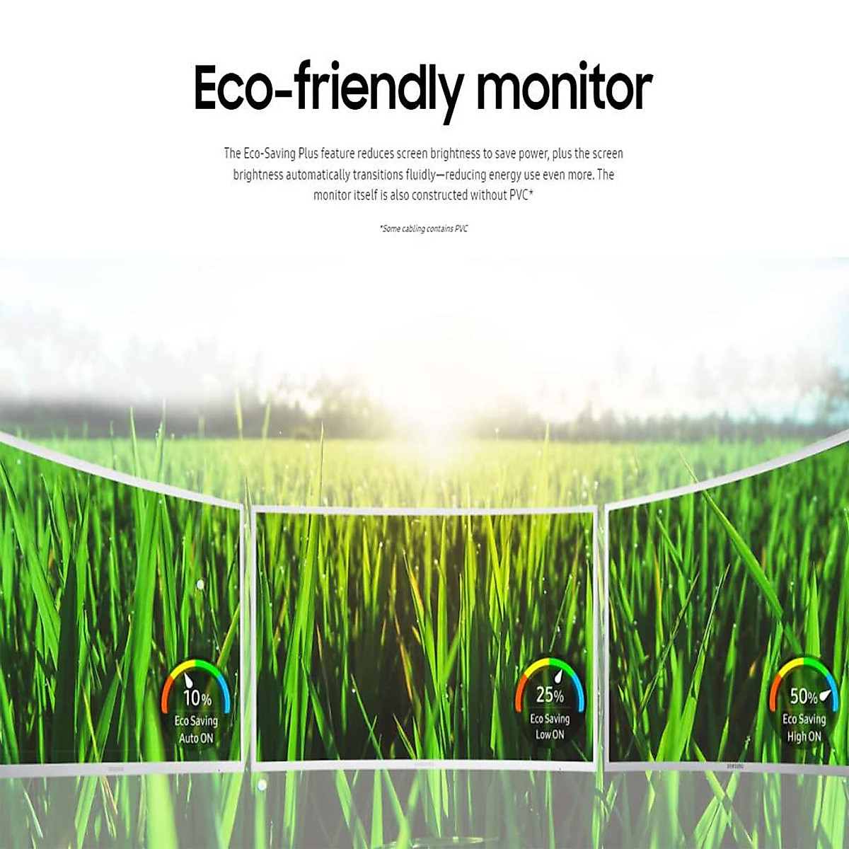 Samsung Curved White Monitor for Business 27inch 1080p LED Widescreen AMD FreeSync 60Hz Refresh Rate 4ms 3000:1 Contrast Ratio Anti-Glare VGA D-Sub DisplayPort, HDMI Cable