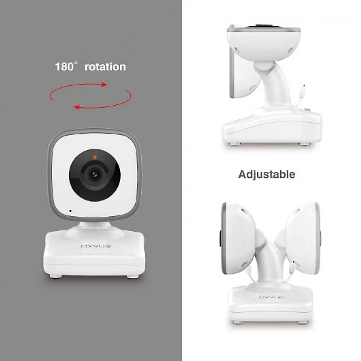 Axvue Video Baby Monitor, Comfortable Slim Design Handheld Enclosure, 4.3" Screen Monitor & 2 Camera, Range up to 1000ft, 12 Hour Battery Life, 2-Way Talk, Night Vision, Temperature Monitor, No WiFi.