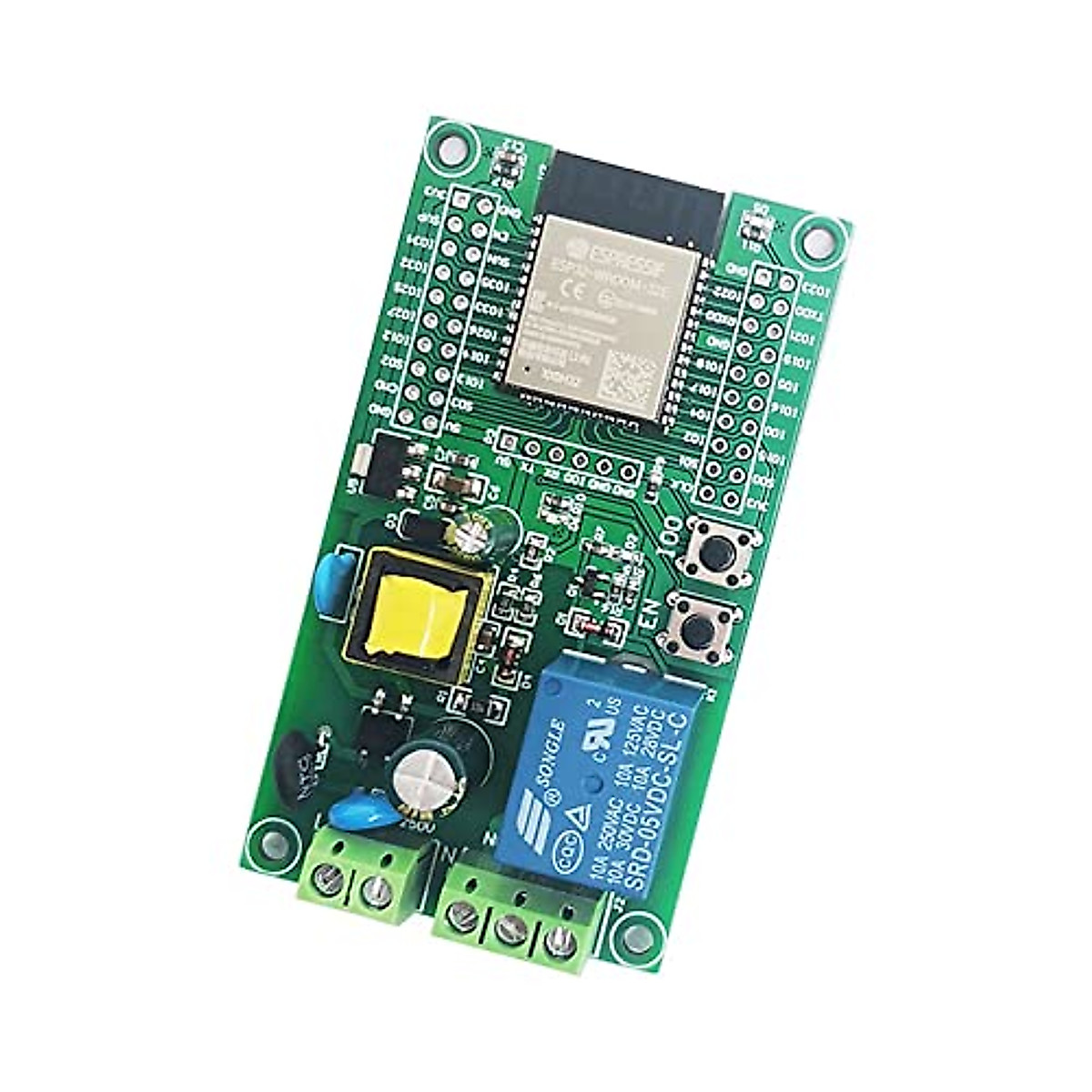Relay Module,AC90-250V ESP32 WiFi Relay Board Single Relay Module,Development Board 4M Byte Flash Module