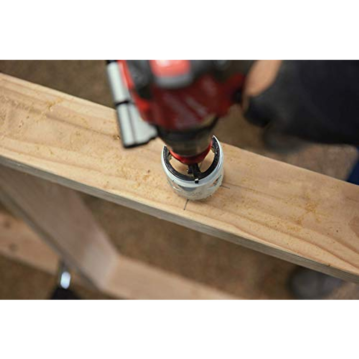 Disston QuickCore 7 pc Set - 1 Each: 1", 1-1/4", 1-1/2", 1-3/4", 2", and 2-1/2" Hole saws, Arbor with a Pilot Drill bit, Hex Key