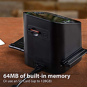 Magnasonic All-In-One Film & Slide Scanner, High Resolution 22MP, Converts 35mm/110/126/ Super 8/8mm Film & 135/110/126 Slides into Digital JPEG, 2.4" LCD Screen, Built-in Memory, Fast Scanning (FS52)
