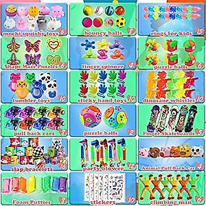 146 PCS Party Favors Toys Assortment for Kids, Treasure Box Toys for Classroom Carnival Prizes Rewards, Pinata Fillers Birthday Party Gifts Bulk Toys, Goodie Bag Claw Machine Stuffers for Kids