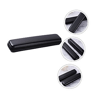 LALAFINA 2 pcs Hairdressing Carry Irons Classic Black Travel Hair Comb Curling Daily Styler Tool Use Cover Brush Pouch Tools Bag Flat Key Container Iron Hot Case Curler Holder Organizer