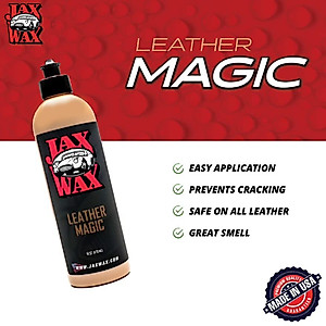 Jax Wax Leather Magic Professional One Step Cleaner and Conditioner - 16 Ounce