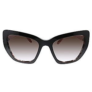 Prada PR 08VS ROL0A6 Brown Plastic Cat-Eye Sunglasses Brown Gradient Lens