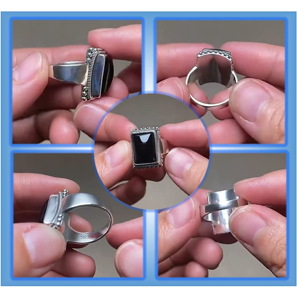 Lucifer Morningstar Ring 925 Sterling Silver, Black Onyx Turkish Ring for men and women (9)