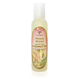 Island Soap & Candle Works Scented Coconut Oil, 4.5oz.,Plumeria