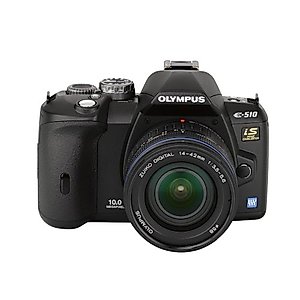 Olympus Evolt E510 10MP Digital SLR Camera with CCD Shift Image Stabilization and 14-42mm f/3.5-5.6 and 40-150mm f/4.0-5.6 Zuiko Lenses