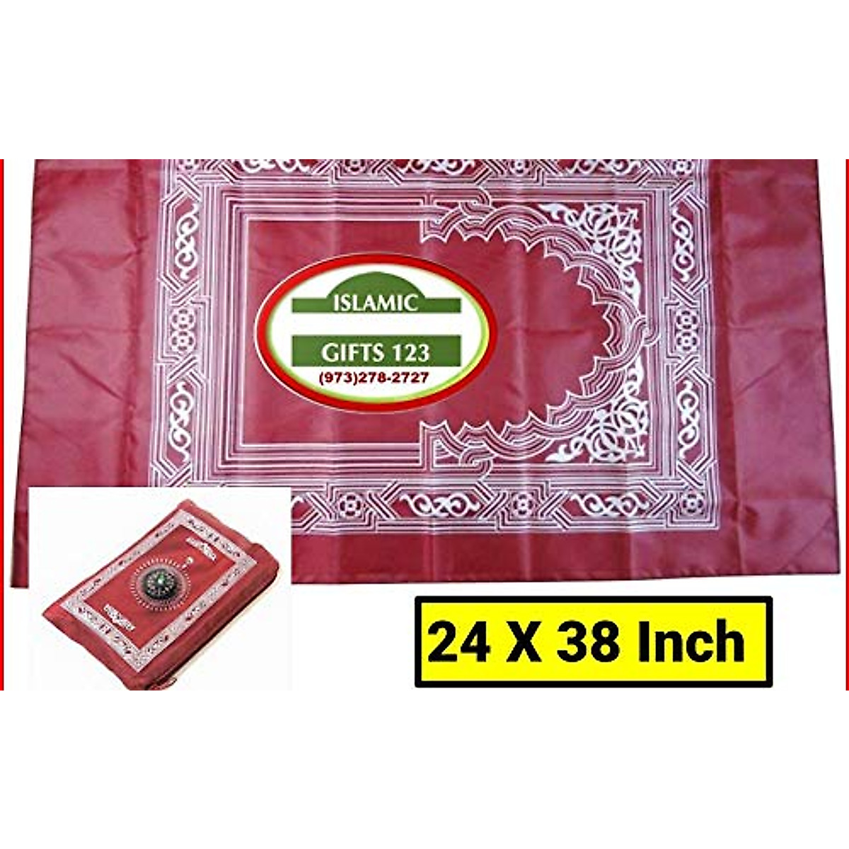 litymitzromq Ultra Soft Indoor Area Rugs, Portable Islamic Muslim Religious Compass Prayer Carpet Mat Pad Festival Supply Muslim Prayer Mat Red