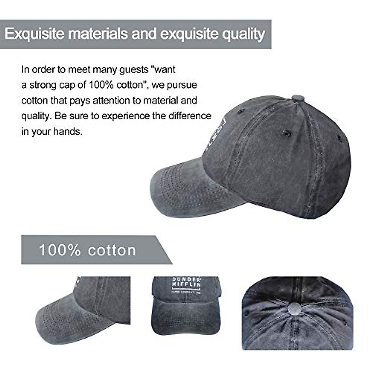 Denim Cap Without Music Life Would B Flat Baseball Dad Cap Classic Adjustable Sports for Men Women Hat